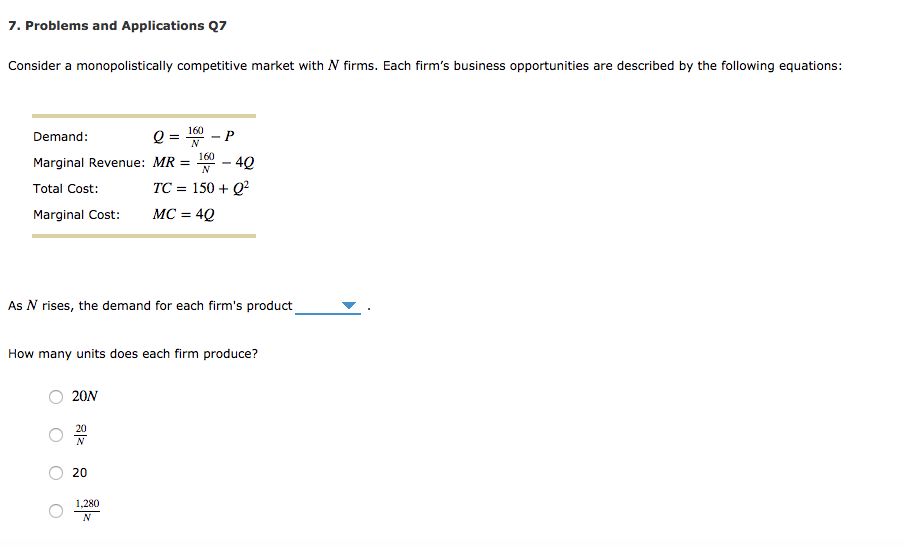 Solved 7. Problems and Applications Q7 Consider a | Chegg.com