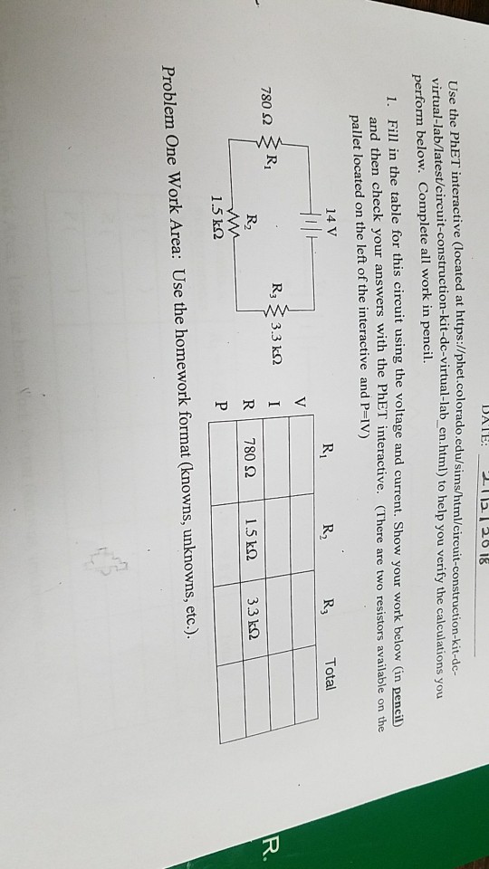 Solved Use the PhET interactive (located at | Chegg.com