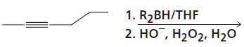 Solved -1. R2BH/THF 2. HO, H202, H20 | Chegg.com