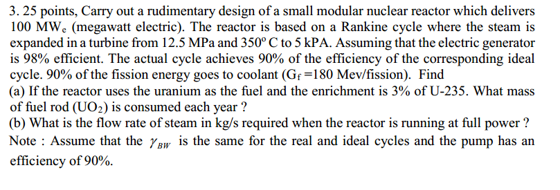 Solved 3. 25 points, Carry out a rudimentary design of a | Chegg.com