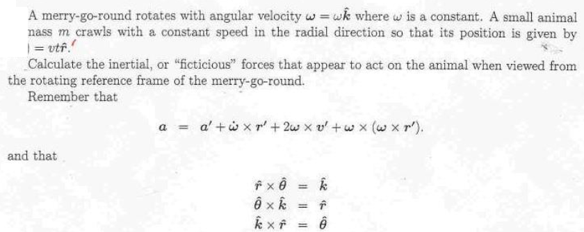 A merry-go-round rotates with angular velocity w = w | Chegg.com