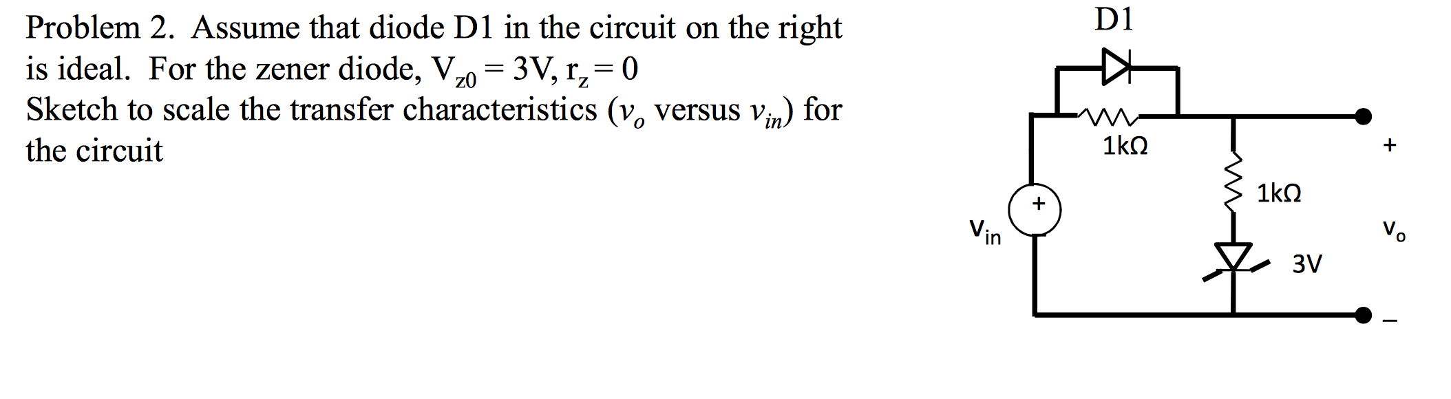 Solved Assume that diode D1 in the circuit on the right is | Chegg.com