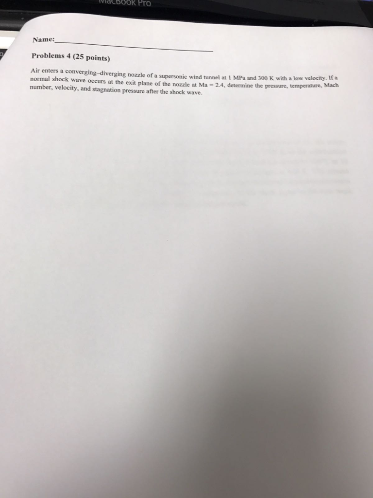 Solved Air enters a converging-diverging nozzle of a | Chegg.com