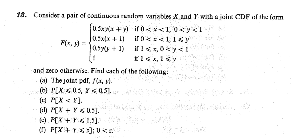 Solved Consider A Pair Of Continuous Random Variables X And