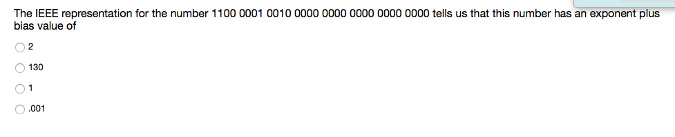 Solved The IEEE representation for the number 1100 0001 0010 | Chegg.com