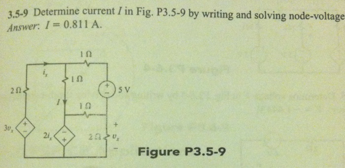 Solved 3.5-7 Determine current / in Fig P3.5-7 by writing | Chegg.com
