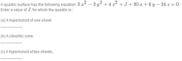 Solved A quadric surface has the following equation: 3 z2-3 | Chegg.com