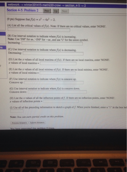 Solved webwork winter201415.math220-crow -section 4-5-2 | Chegg.com