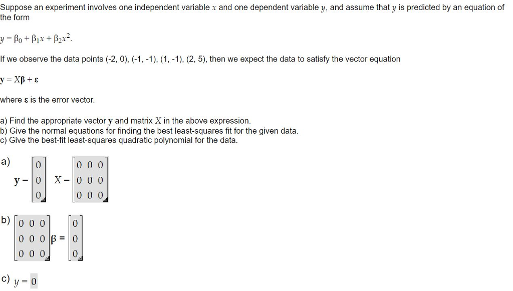 Solved Suppose an experiment involves one independent | Chegg.com