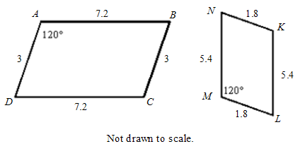 Solved Are the polygons similar? If they are, write a | Chegg.com