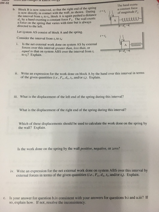 Solved 3. At right is a graph of force versus position for a | Chegg.com