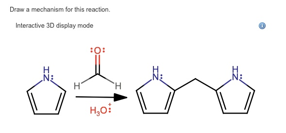 Solved Draw a mechanism for this reaction. Interactive 3D | Chegg.com