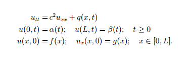 Solved Solve the inhomogeneous wave equation using term by | Chegg.com