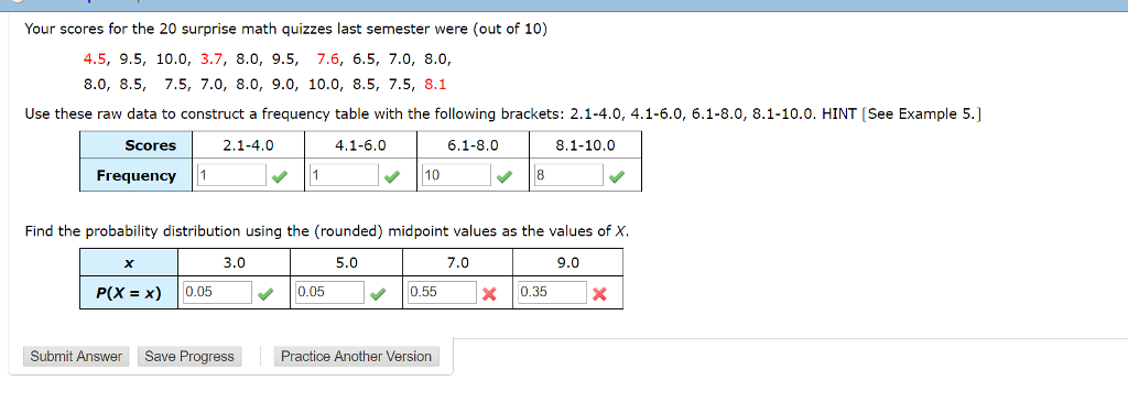 Solved Find the probability distribution using the (rounded) | Chegg.com