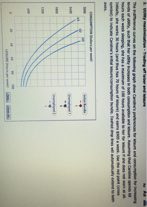 Solved Utility maximization - trading off labor and leisure | Chegg.com