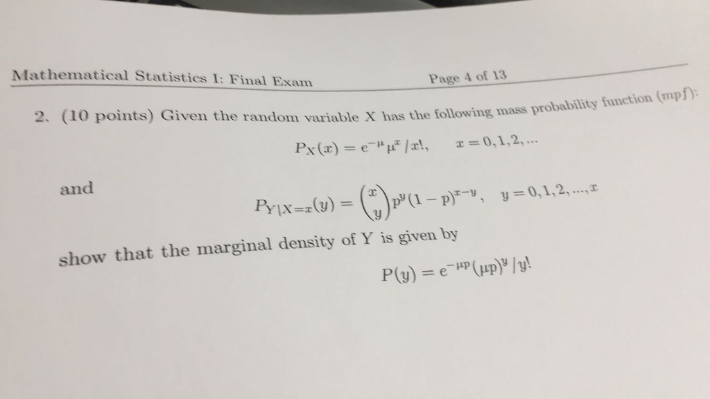 Solved Given the random variable X has the following mass | Chegg.com