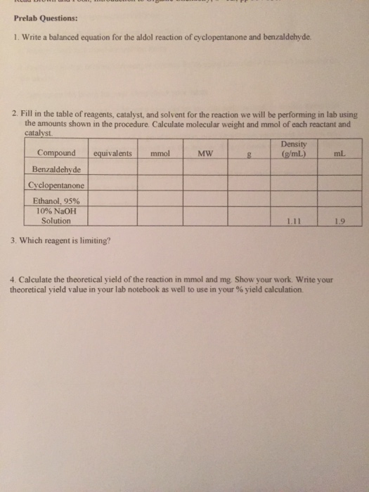 Solved Needing help with questions 1, 3, and 4. OChem | Chegg.com