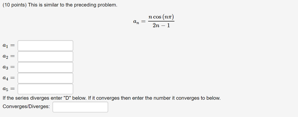 Solved (10 points) This is similar to the preceding problem. | Chegg.com