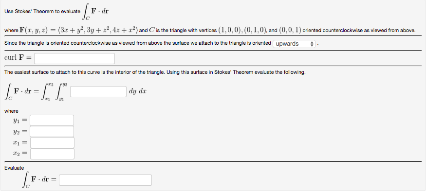 Solved Use Stokes' Theorem to evaluate integral C F . dr | Chegg.com