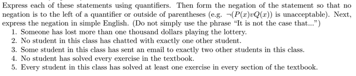 Solved Express Each Of These Statements Using Quantifiers