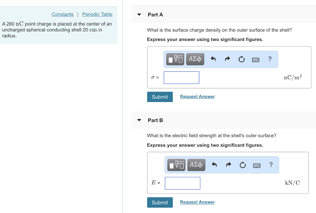 Solved Constants Periodic Table Part A A 280 nC point | Chegg.com