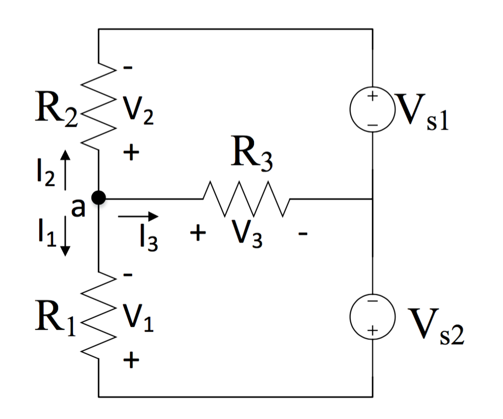 Solved For the circuit above, Vs1=12 V, Vs2=10 V, R1=8 ?, | Chegg.com