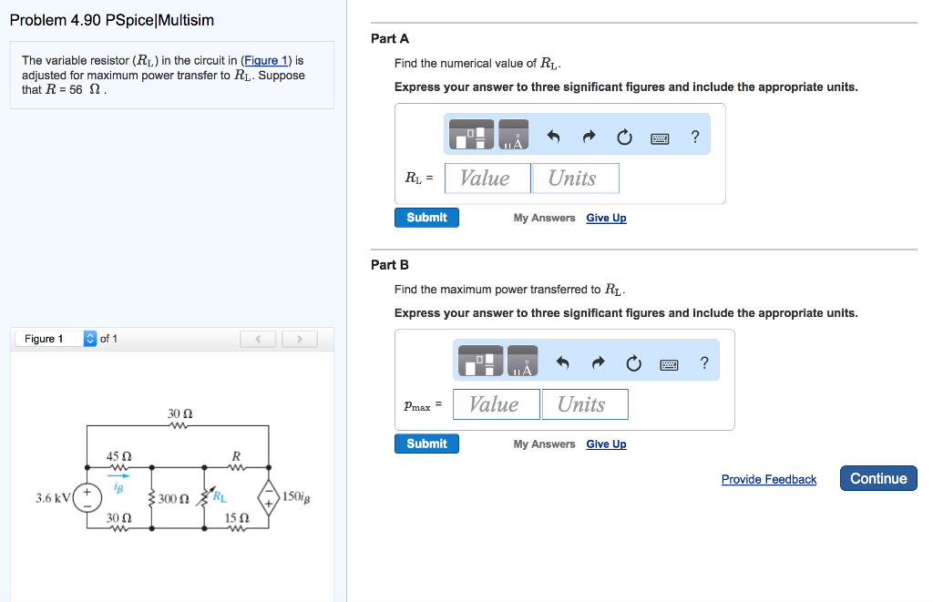 Solved The variable resistor (R_L) in the circuit in (Figure | Chegg.com