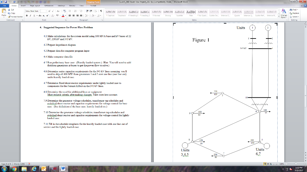 A skeleton power system is shown in Figure 1. The | Chegg.com