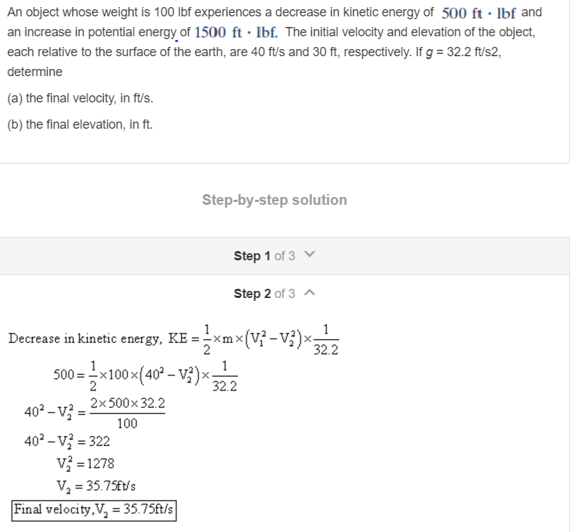 Solved Why is the initial velocity used first in the | Chegg.com