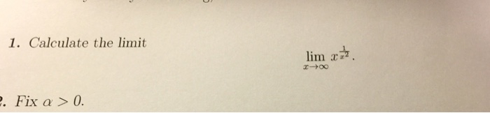 Solved Calculate the limit lim_x rightarrow infinity | Chegg.com