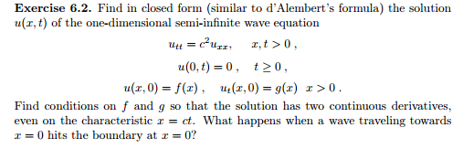 Solved Find in closed form (similar to d'Alembert's formula) | Chegg.com
