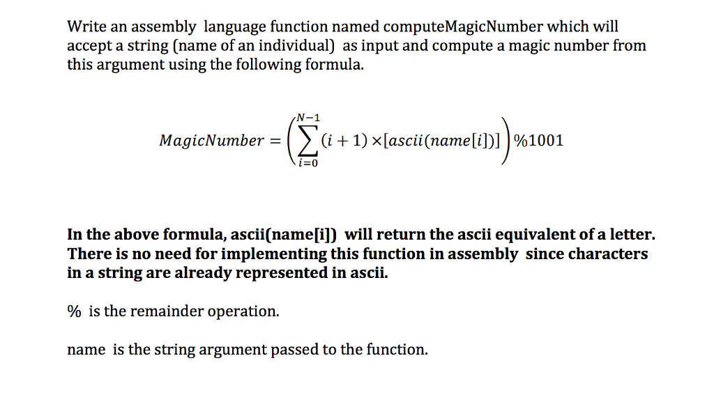 Solved Write an assembly language function named | Chegg.com