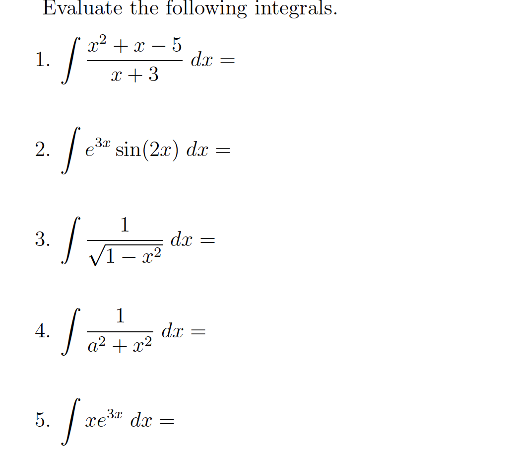 Solved Evaluate the following integrals. dr 3 r 2. esar sin | Chegg.com
