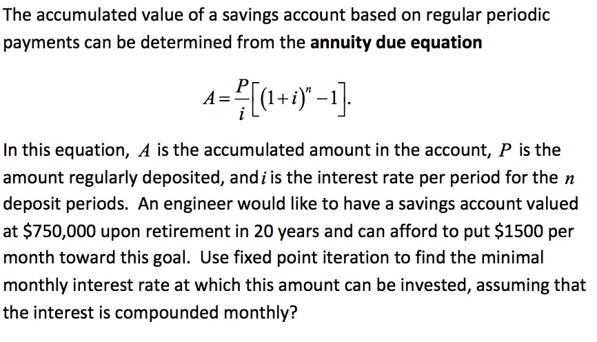 Solved The accumulated value of a savings account based on | Chegg.com