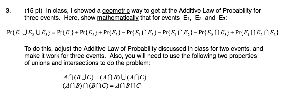 Solved In class, I showed a geometric way to get at the | Chegg.com