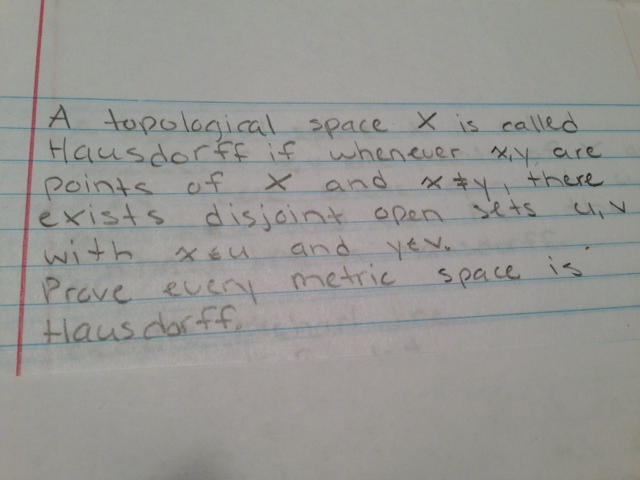 Solved A Topological Space X Is Called Hausdorff Is Whenever