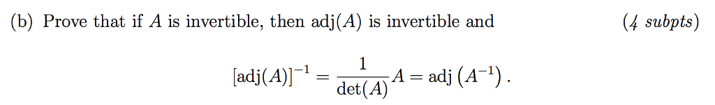 Solved (a) Let Aa E b be a system of n linear equations in n | Chegg.com