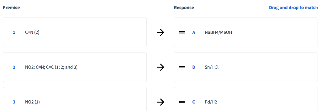 Solved Pick the correct reagent for reduction of the | Chegg.com