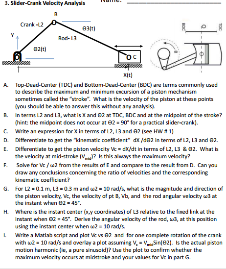 Solved Top-Dead-Center (TDC) and Bottom-Dead-Center (BDC) | Chegg.com