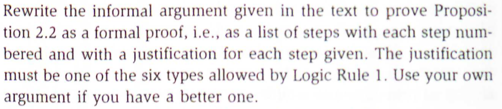 Solved I have a question that needs help. Proposition | Chegg.com