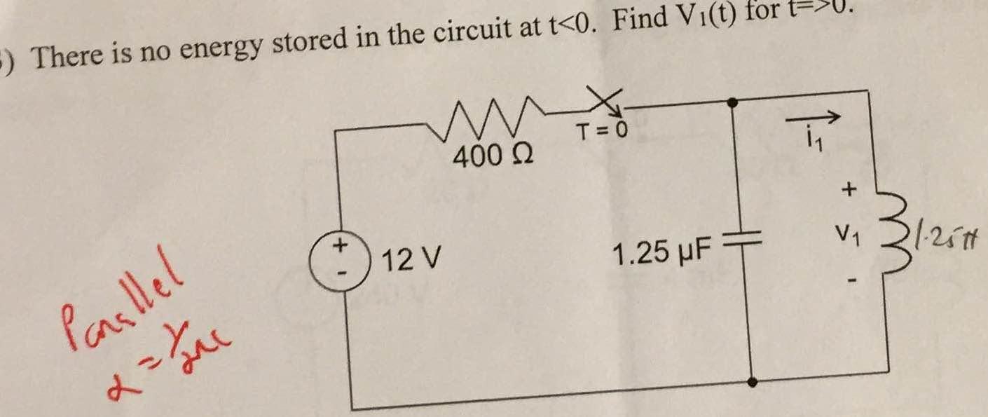Solved There is no energy stored in the circuit at t
