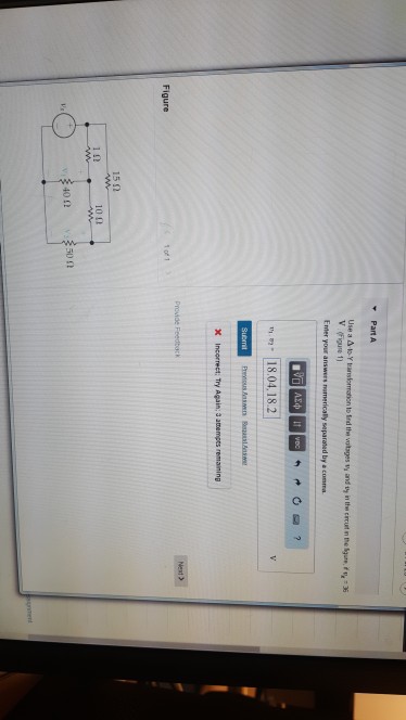 Solved Use a to Y transformation to find the voltages v1 and | Chegg.com