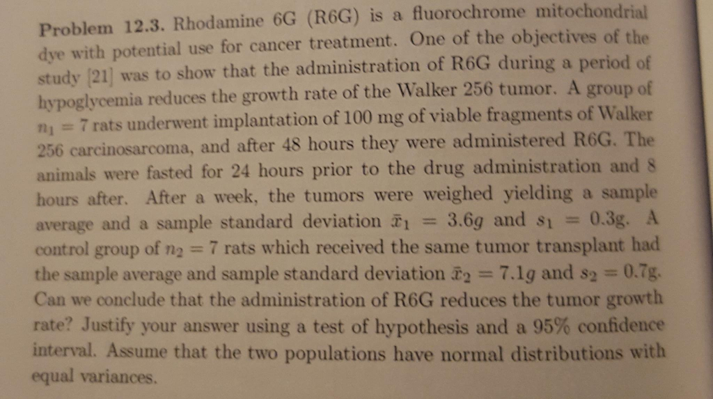 Solved Rhodamine 6G (R6G) is a fluorochrome mitochondrial | Chegg.com