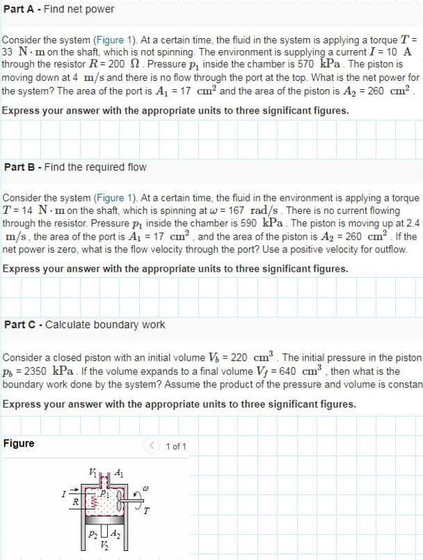 Solved Part A Find net power Consider the system (Figure 1). | Chegg.com