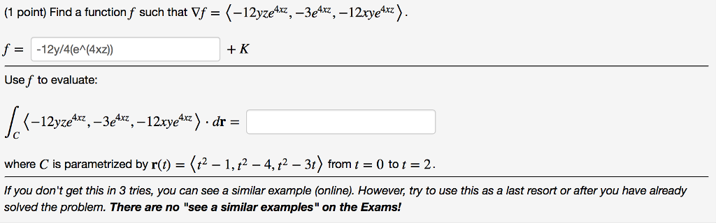 Solved Find a function f such that Nabla f-