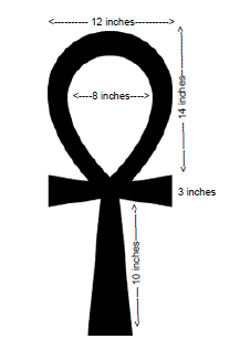 An ankh is submerged in water 15 inches. The | Chegg.com