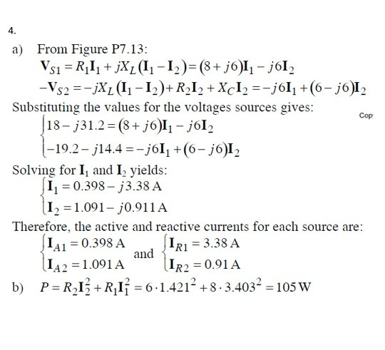 Solved why doesn't problem 4. use Vrms and Irms and example | Chegg.com