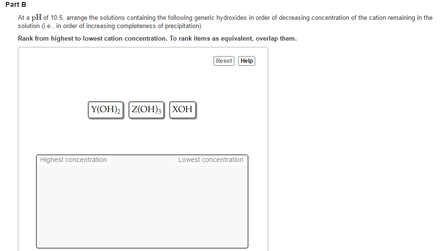 Solved Metal Hydroxides: Evaluating Completeness of | Chegg.com