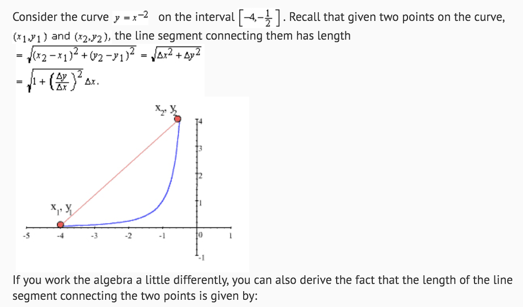 Solved Consider the curve2 on the interval [--. Recall that | Chegg.com