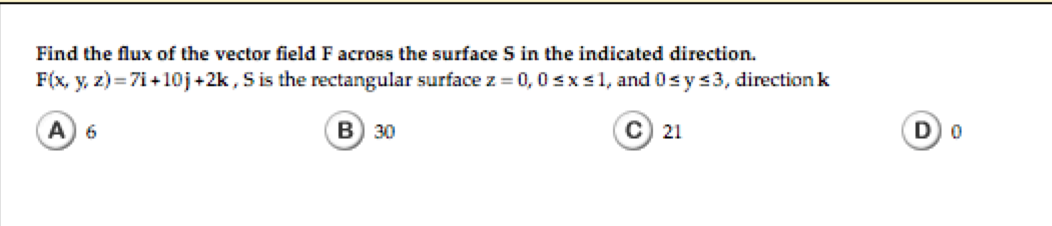 Solved Find the flux of the vector field F across the | Chegg.com
